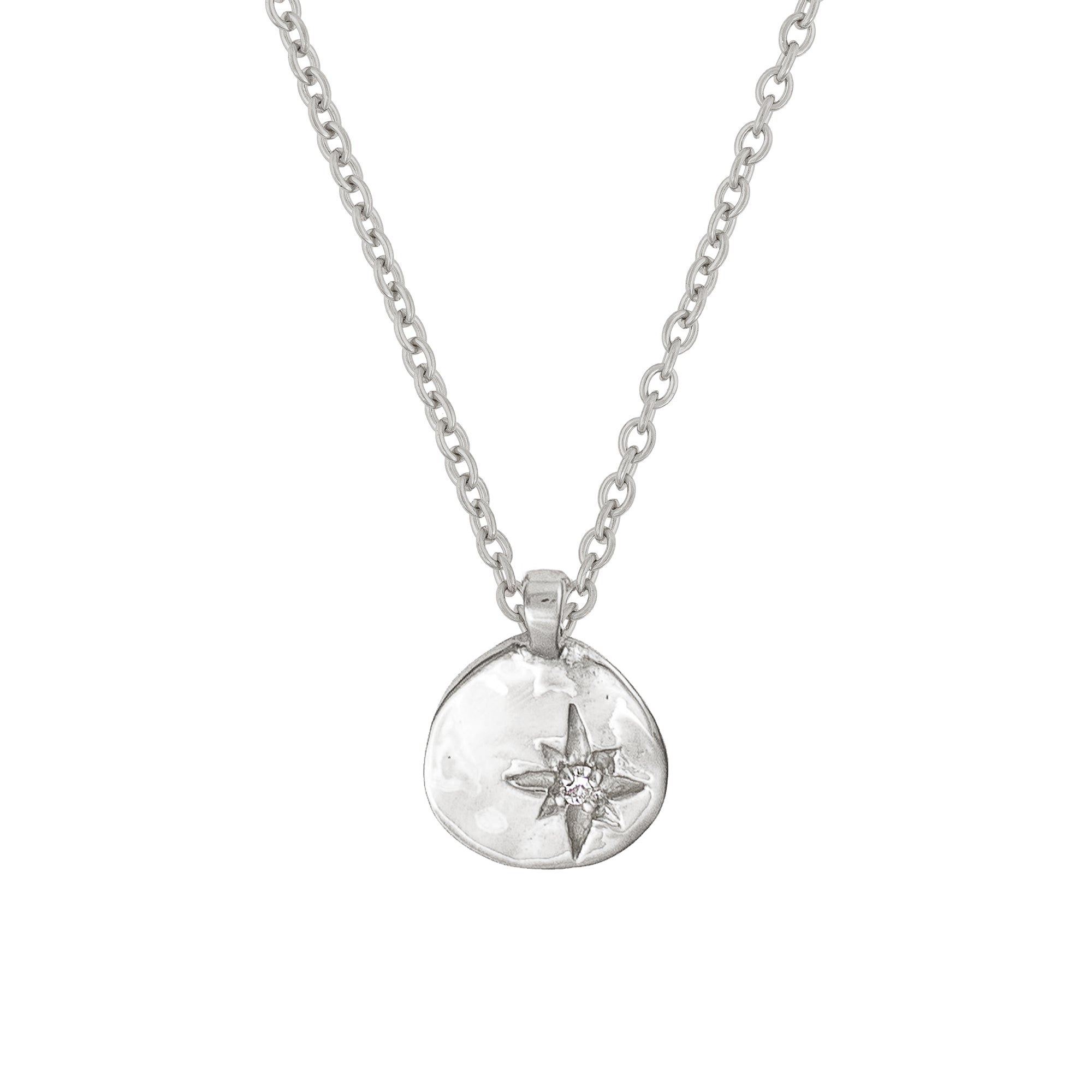 North Star White Gold Diamond Necklace Chupi